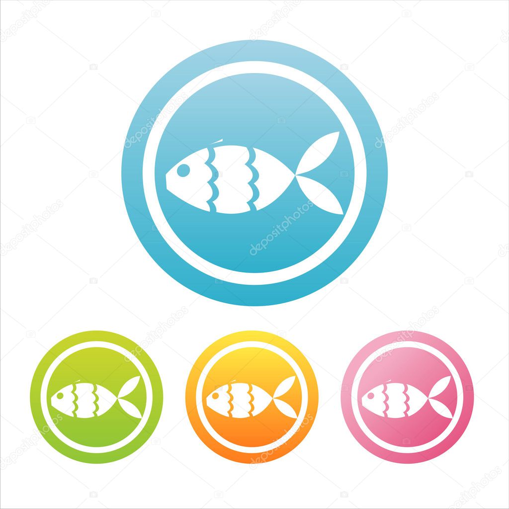 Colorful fish signs Stock Vector Image by ©isabelle #5483929