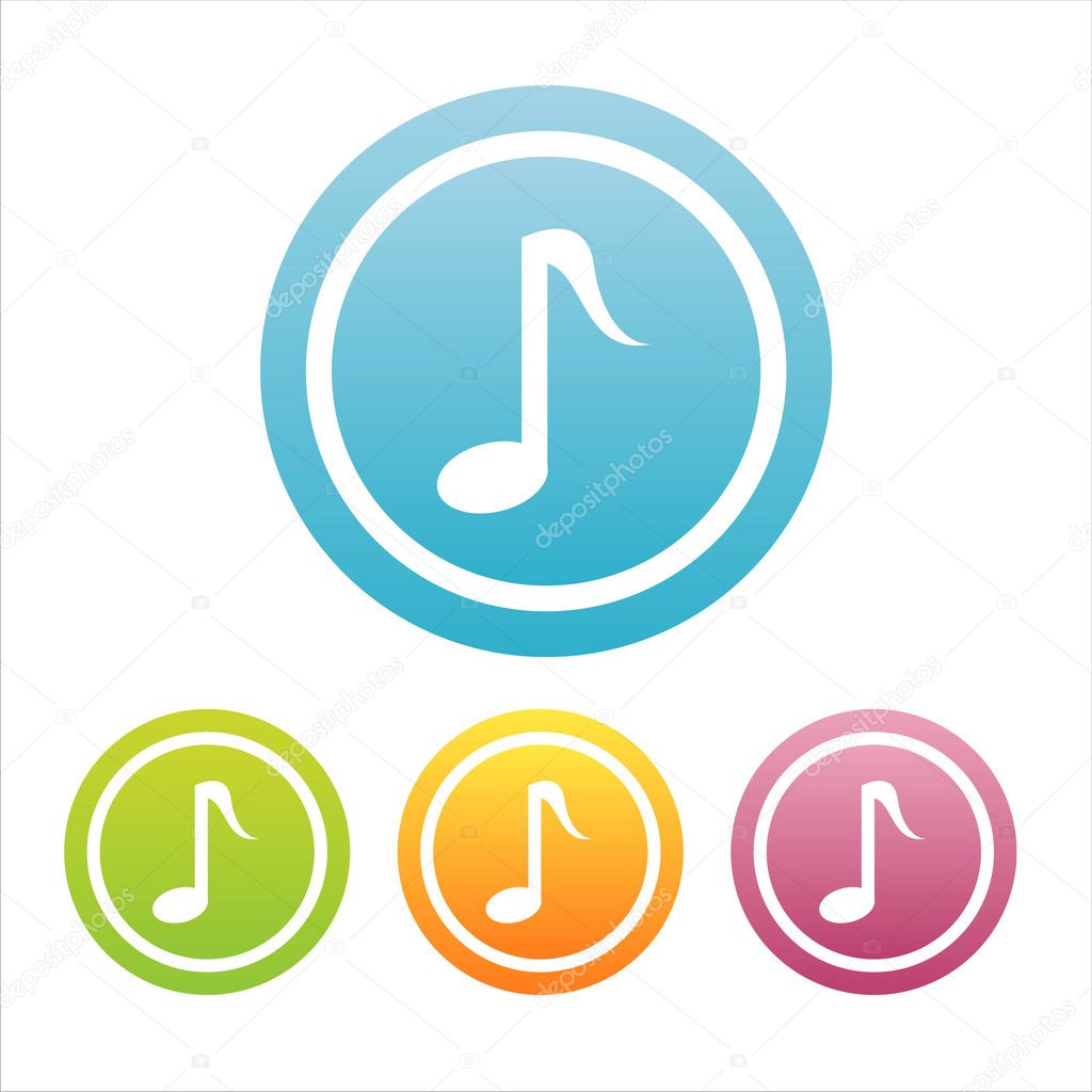 Colorful music signs — Stock Vector © isabelle #5688260