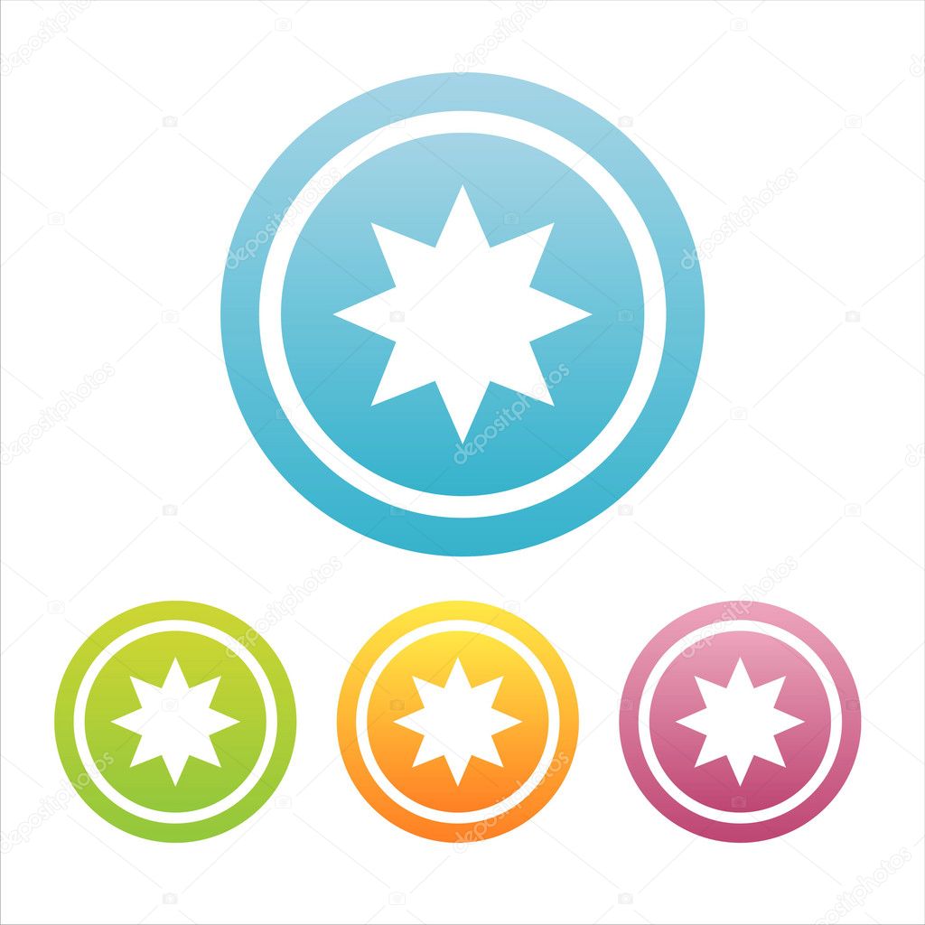 Colorful stars signs Stock Vector Image by ©isabelle #6202774
