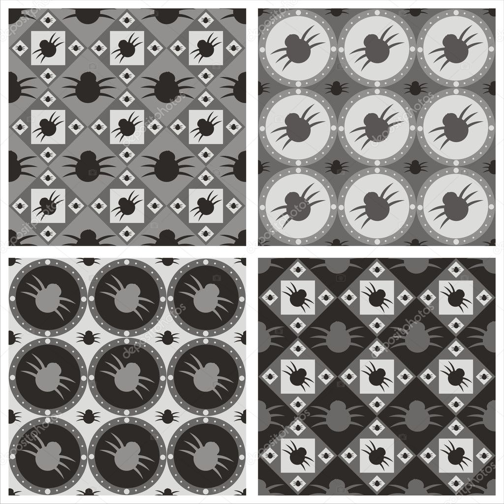 Cute spider patterns Stock Vector by ©isabelle 6371122
