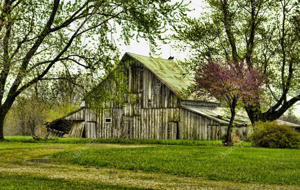 Vintage rustic old barn — Stock Photo © IowaX2 #5524083