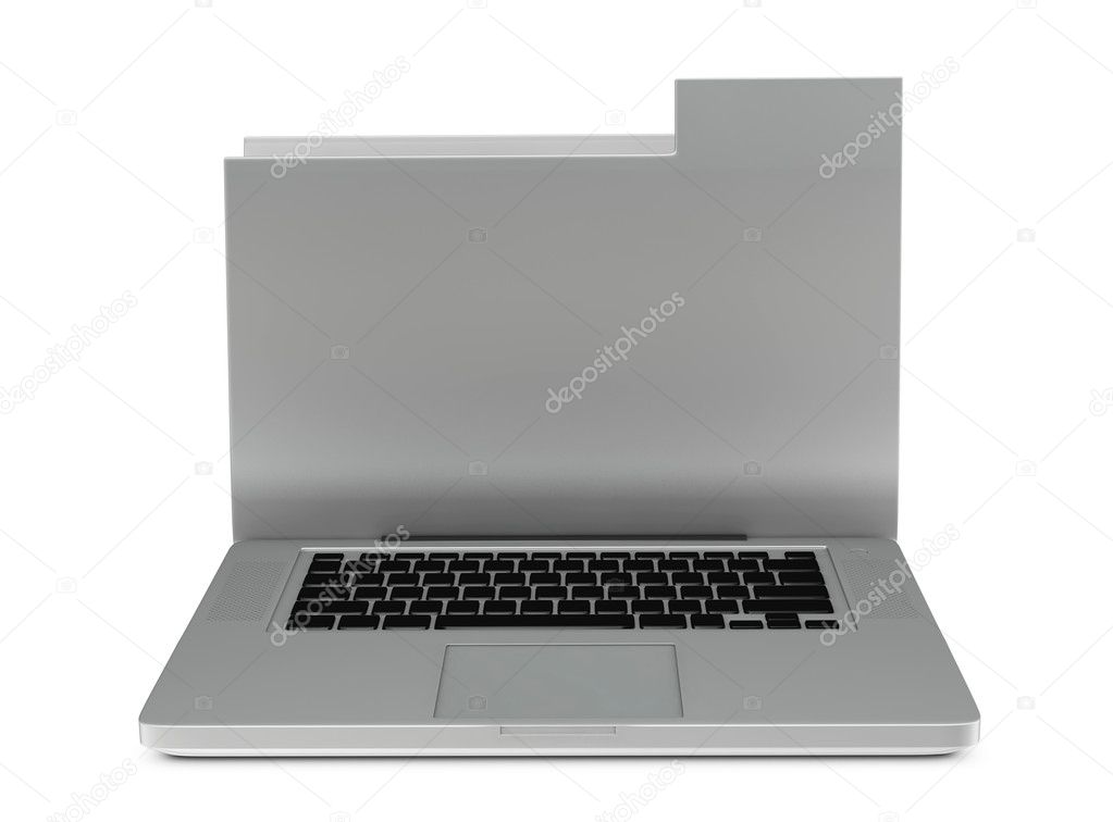Notebook with data folder — Stock Photo © lucadp #5460172