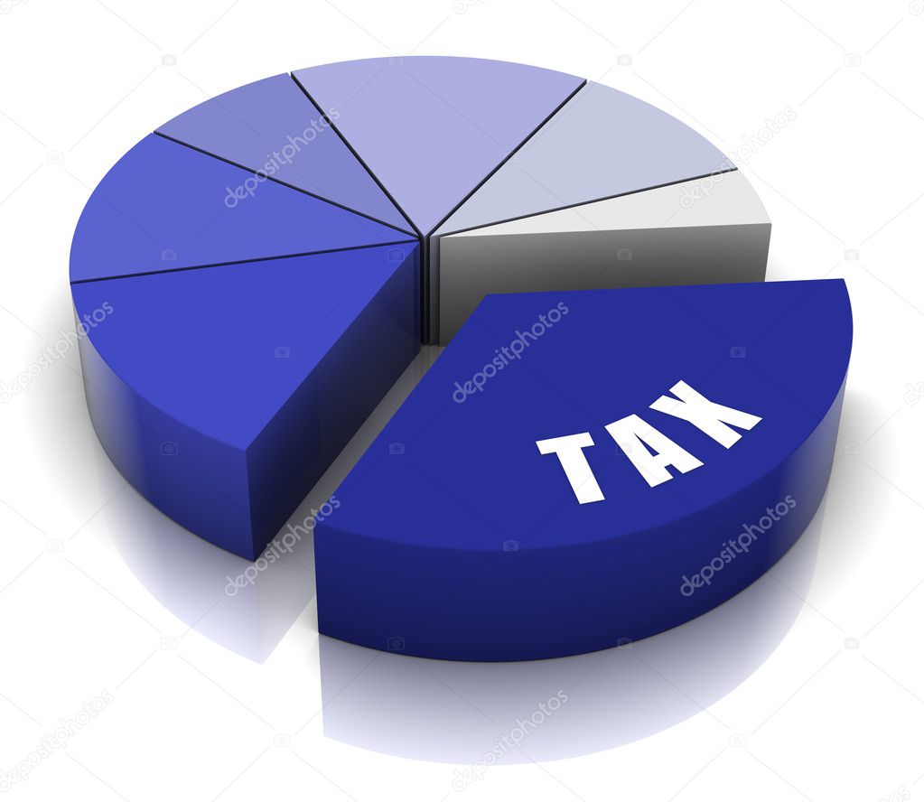Tax Pie Chart — Stock Photo © OutStyle #5808449