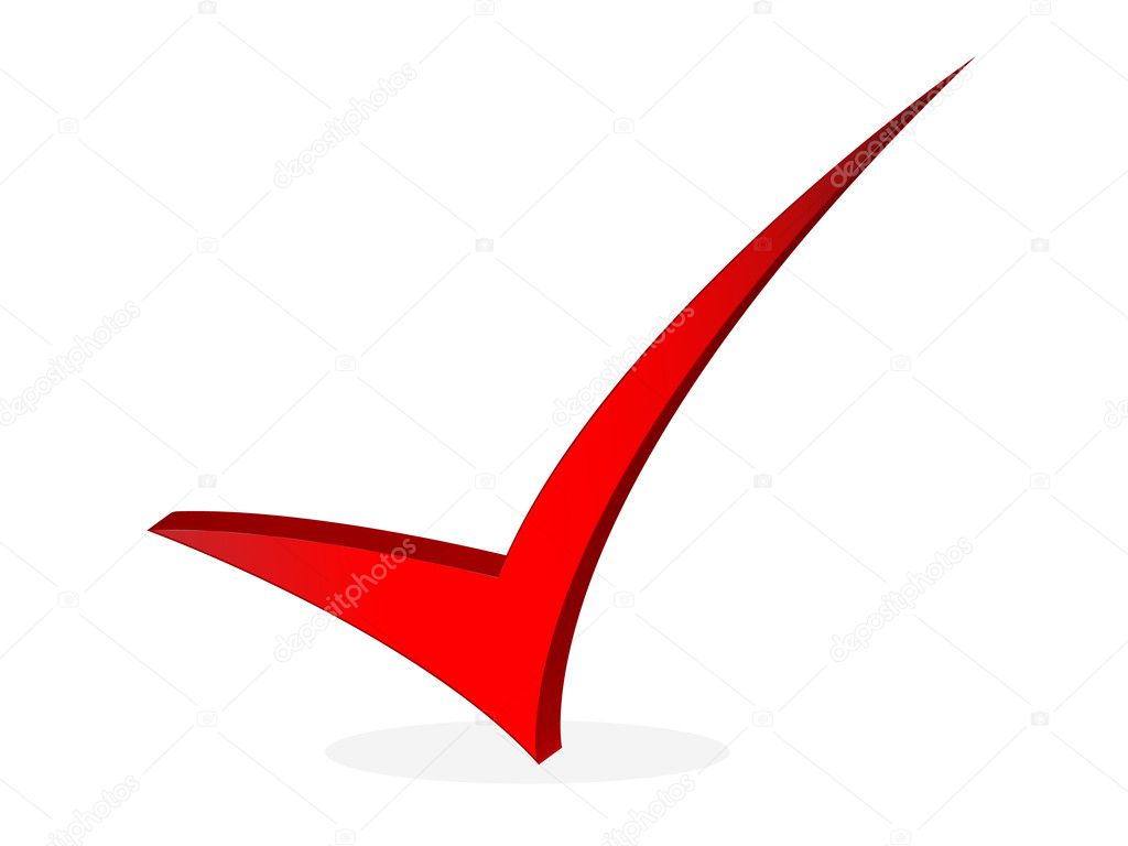 3D rouge accepter logo — Image vectorielle pyotr021 © #5404932