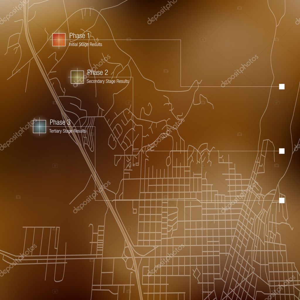 Topographic Road Map Stage Plan Stock Vector Image by ©cteconsulting ...