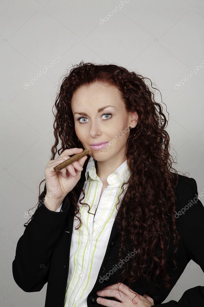 Cigar woman — Stock Photo © jayfish #6384061