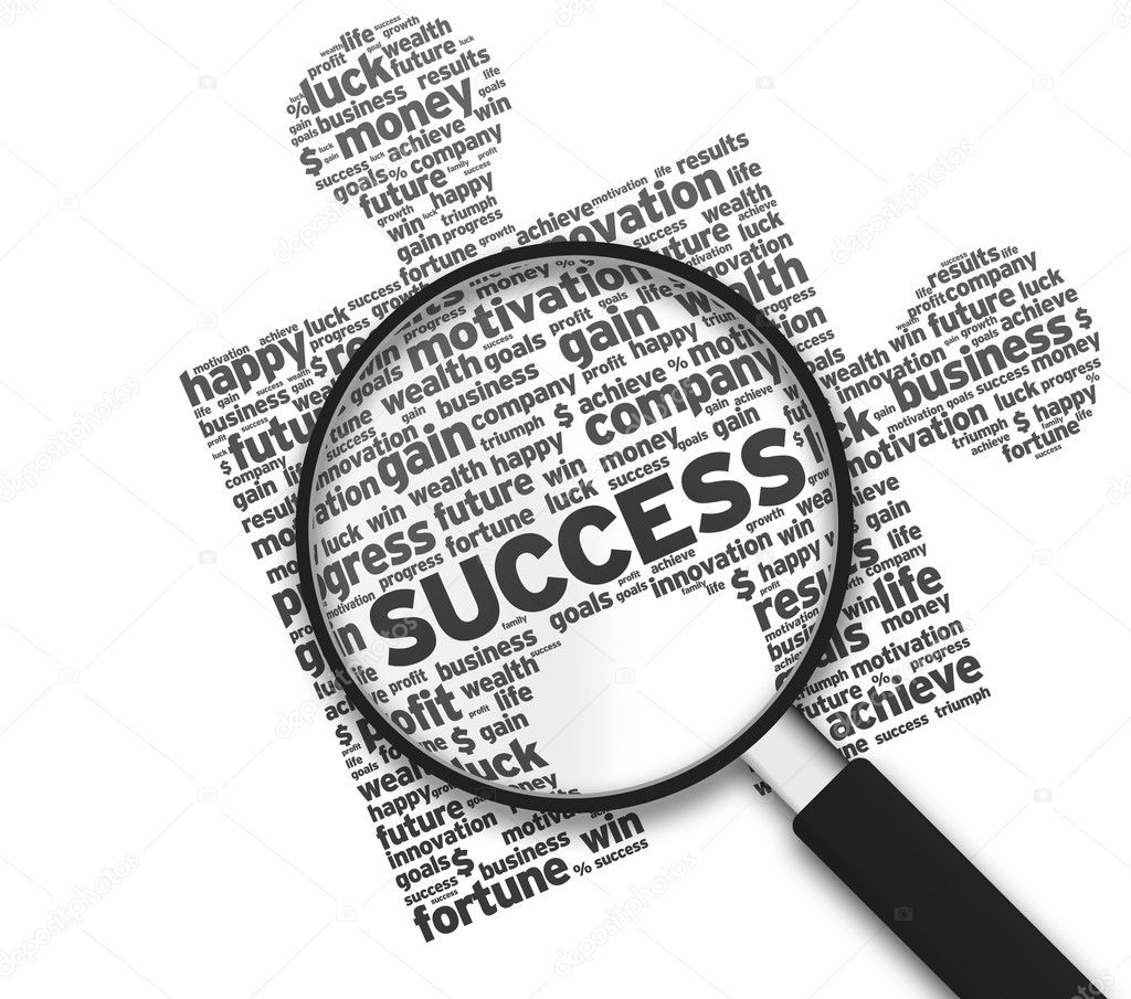 Magnifying Glass - Success Puzzle Stock Photo by ©kbuntu 6593481