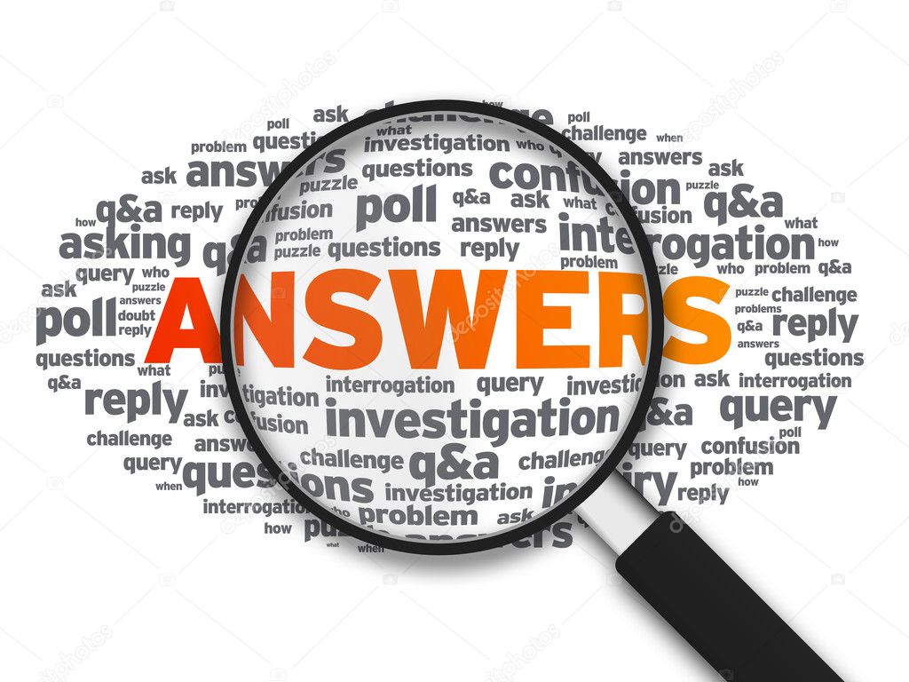 Magnifying Glass - Answers — Stock Photo © kbuntu #6686589