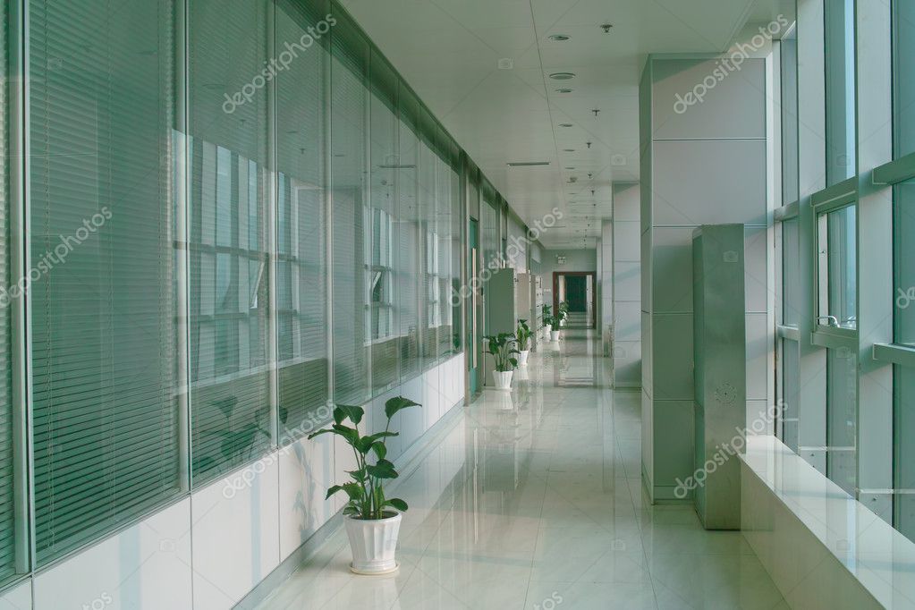 Vaulted Hallway Office Building