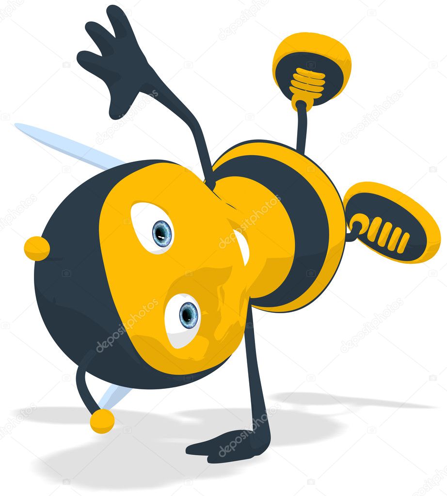 Fun bee Stock Illustration by ©julos #5953788