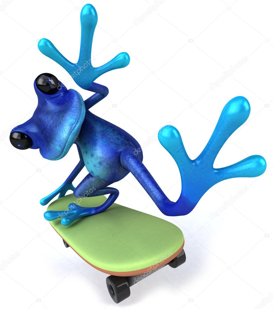 Blue frog Stock Illustration by ©julos #6405214