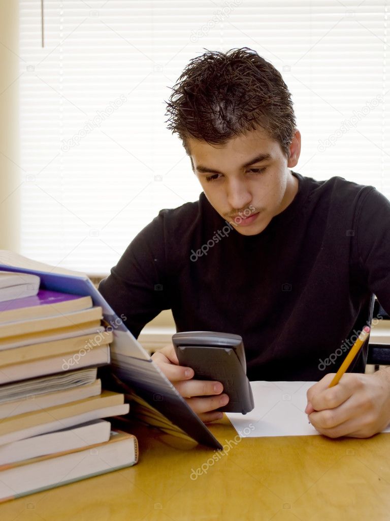 Boy Studying — Stock Photo © yelo34 #5474122