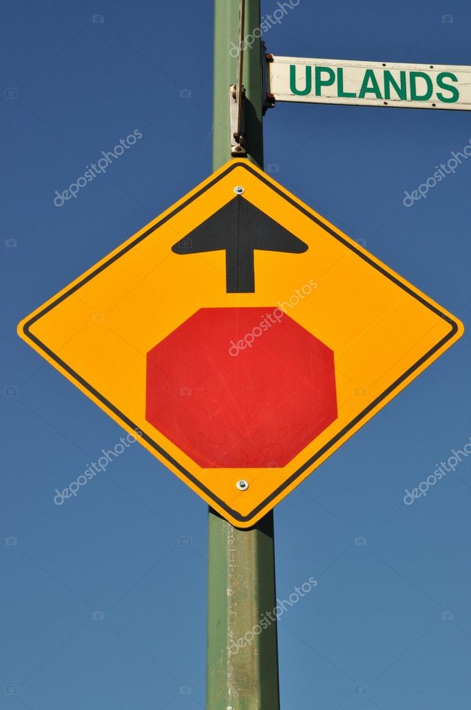 Remind ahead stop sign — Stock Photo © payphoto #6511612