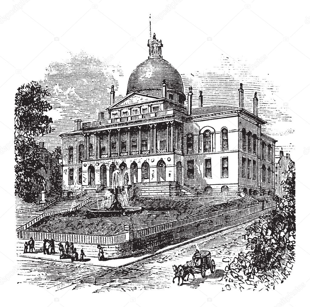 State House or Massachusetts State House or The New State House, Stock ...