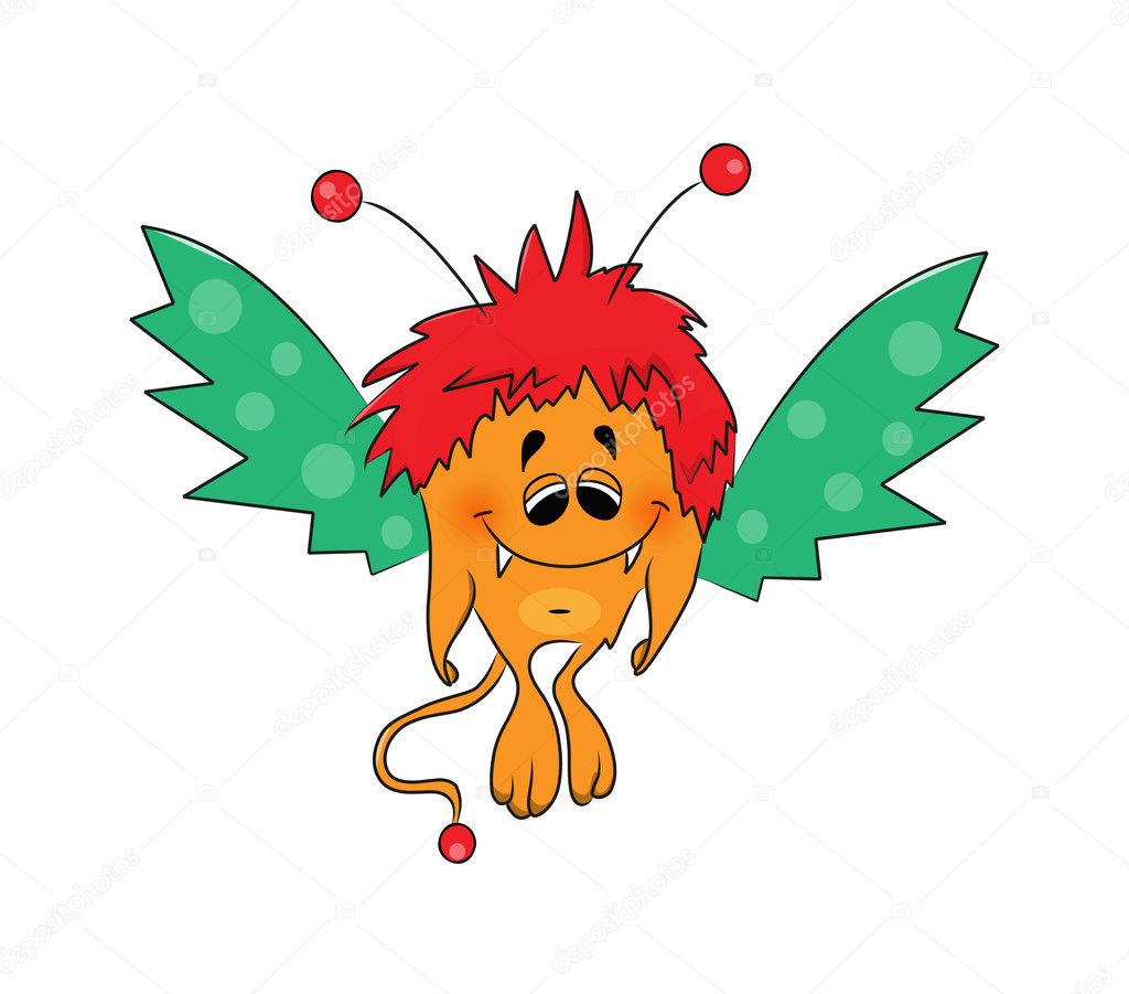 Flying monster — Stock Vector © mistuk13 #6172206