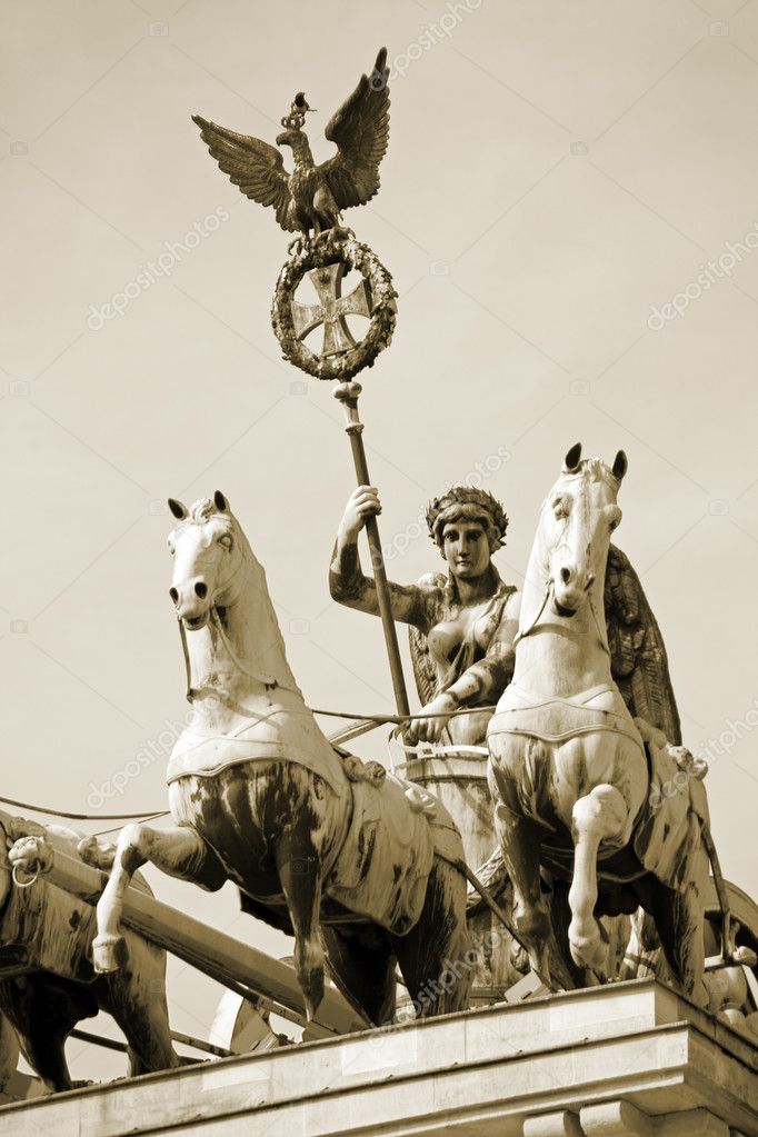 Quadriga On The Brandenburger Tor Stock Photo Image Of
