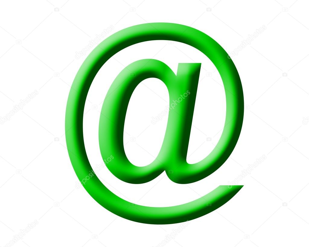 Illustration de symbole d'email Arobase AT image libre de droit par ...