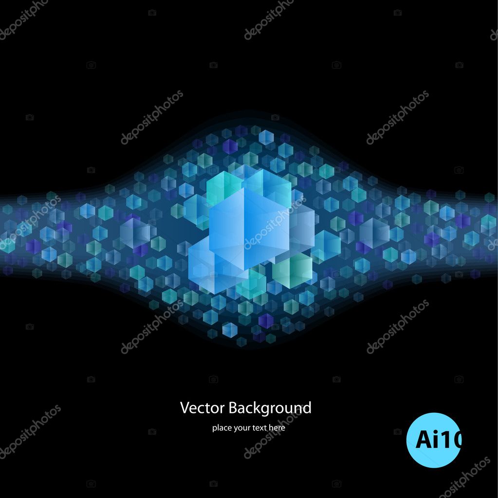 Vector Abstract Cube Background Stock Vector Image By ©pearldust 6291858
