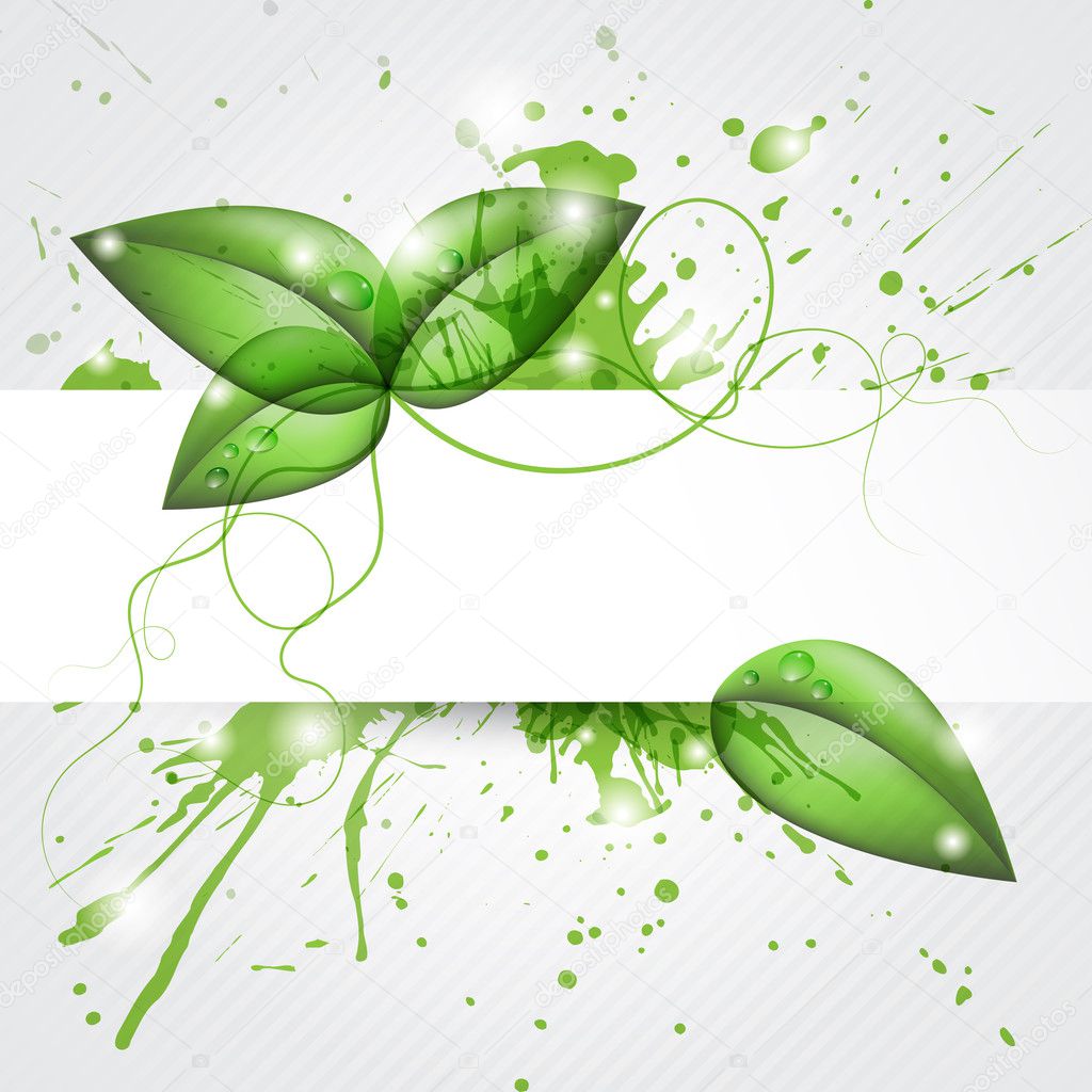 Hojas de fondo Stock Vector by ©MiraBavutti 6140721