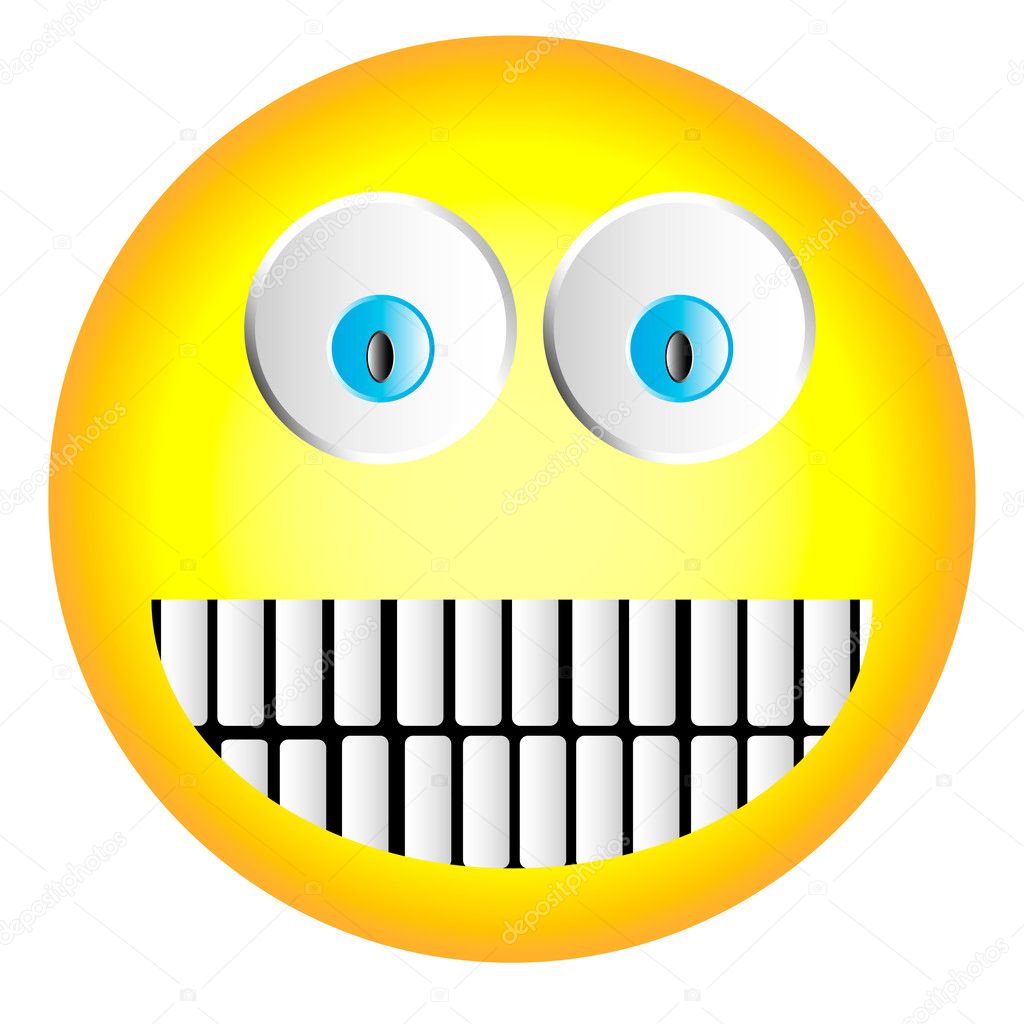 Happy yellow smile face Stock Vector Image by ©konstsem #6025618