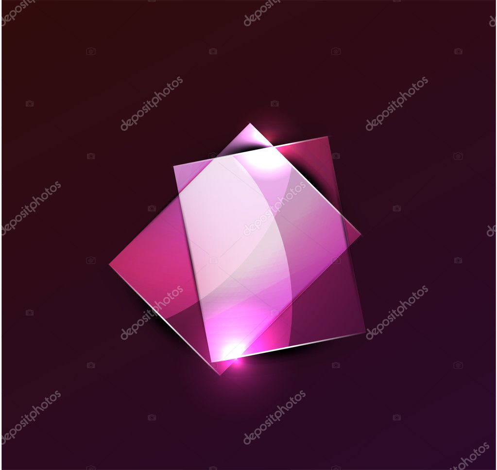 Glowing rectangular shapes on black Stock Vector Image by ©akomov #6656349