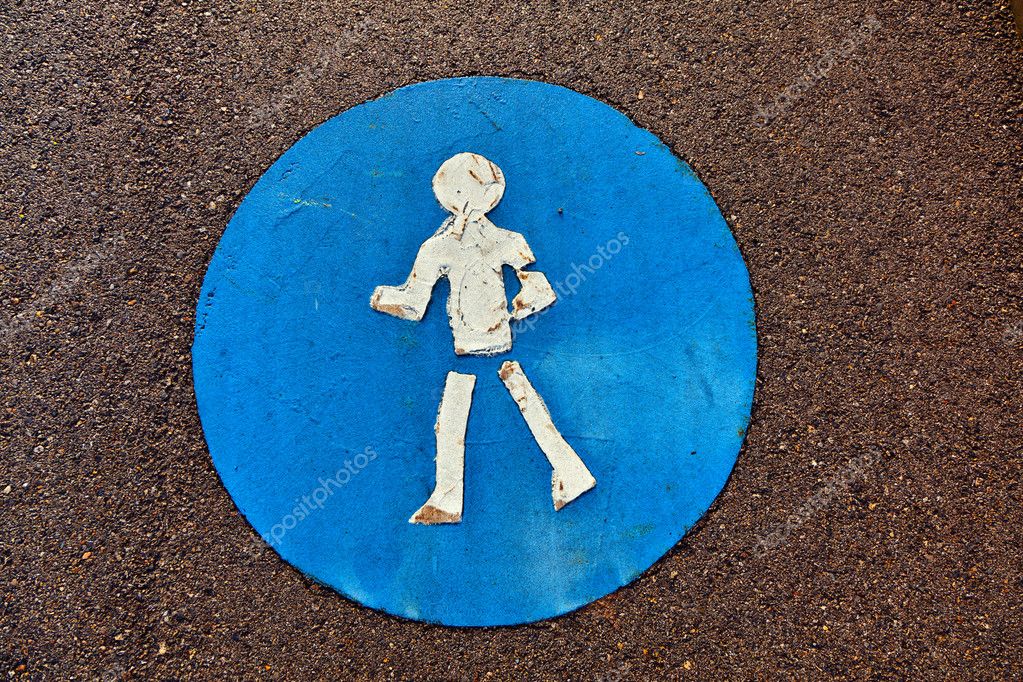 Symbol for pathway and icon for pedestrians Stock Photo by ©Hackman 5673847