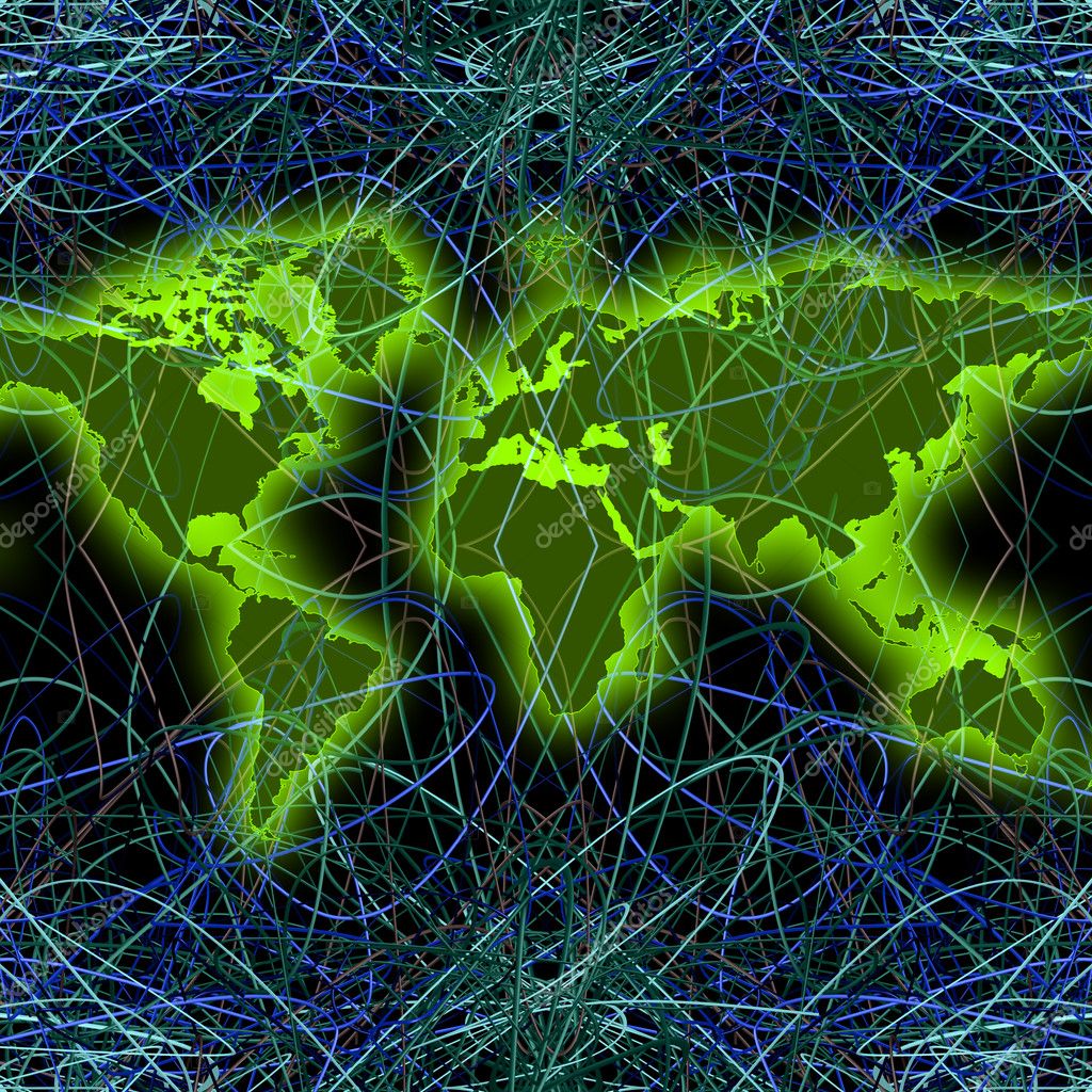 World-map global network — Stock Photo © walex101 #5503093