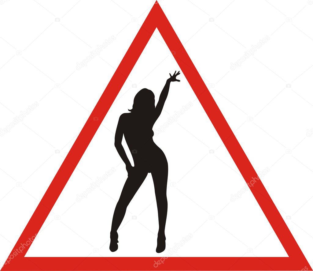 Warning: woman Stock Vector by ©Xendima 5907601