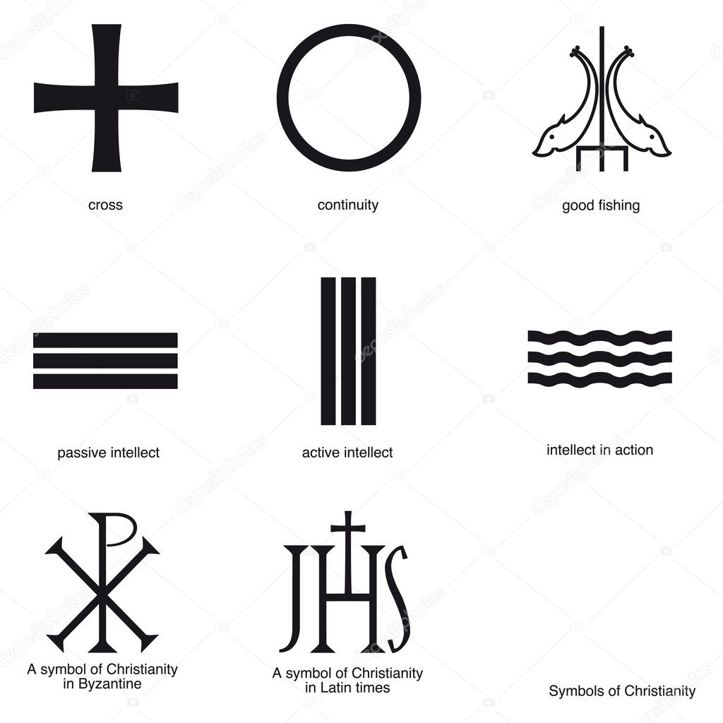 Christian Symbols — Stock Vector © patpat #6038040