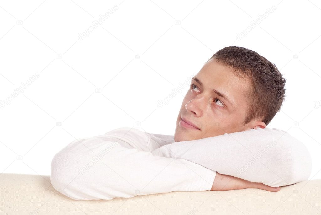 Young guy dreaming — Stock Photo © aletia #6026845