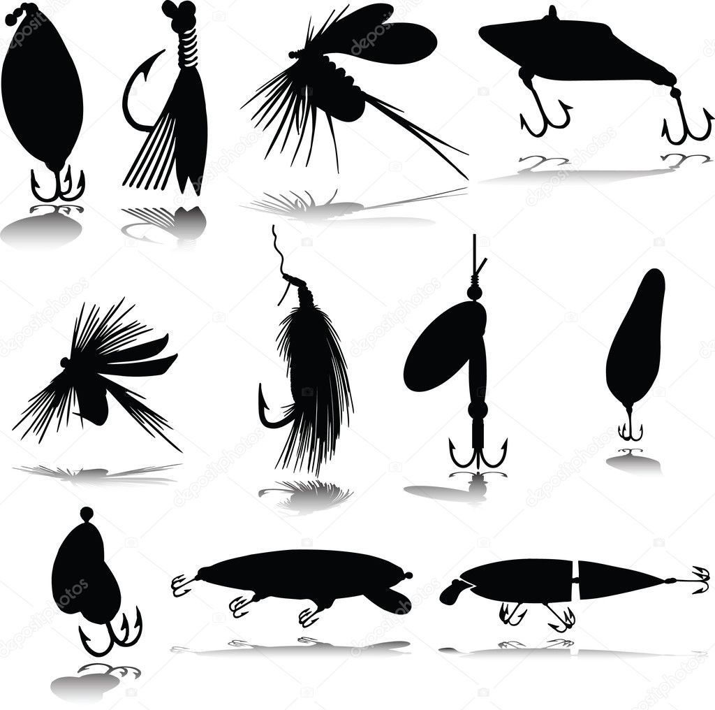 Fishing Lure Silhouette