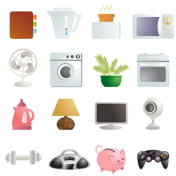 Objetos diferentes imágenes de stock de arte vectorial | Depositphotos