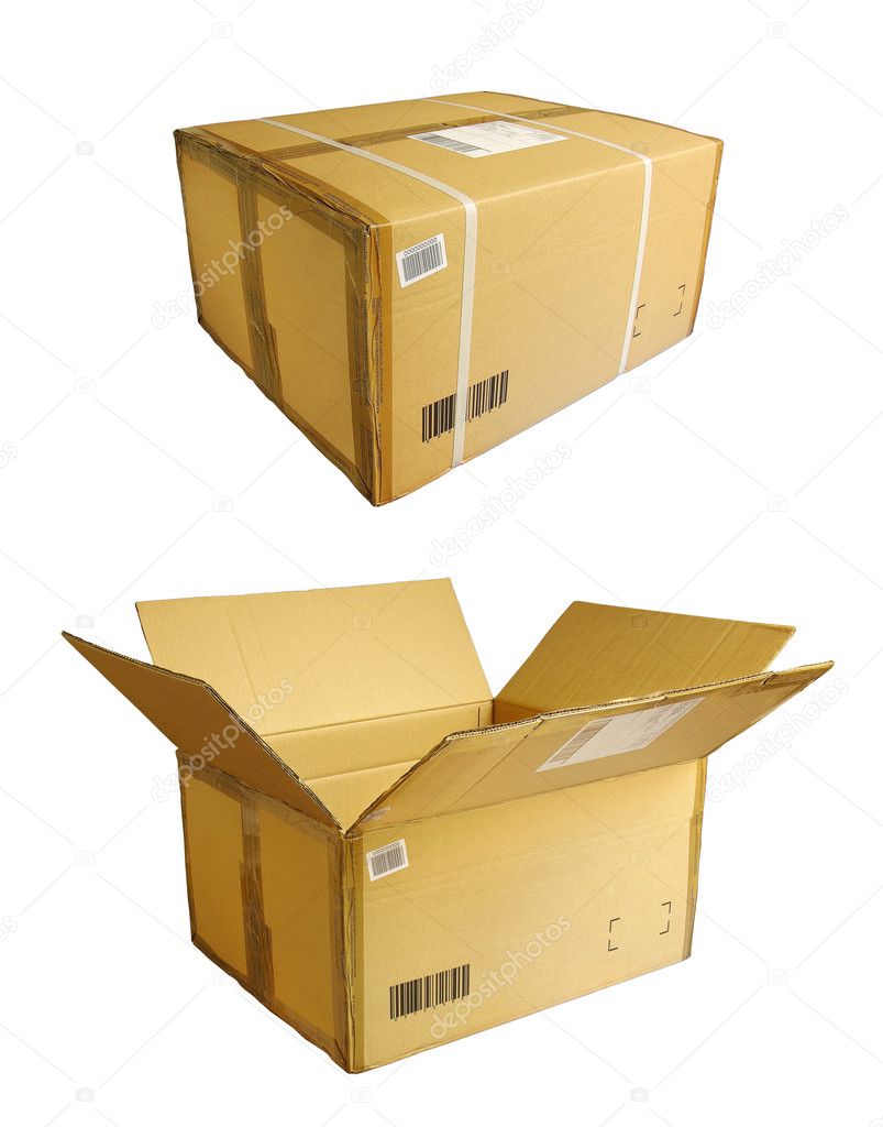 Caja abierta cerrada — Foto de Stock #5873971 — Depositphotos