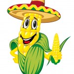 Corn with sombrero Stock Illustration by ©memoangeles #12530291