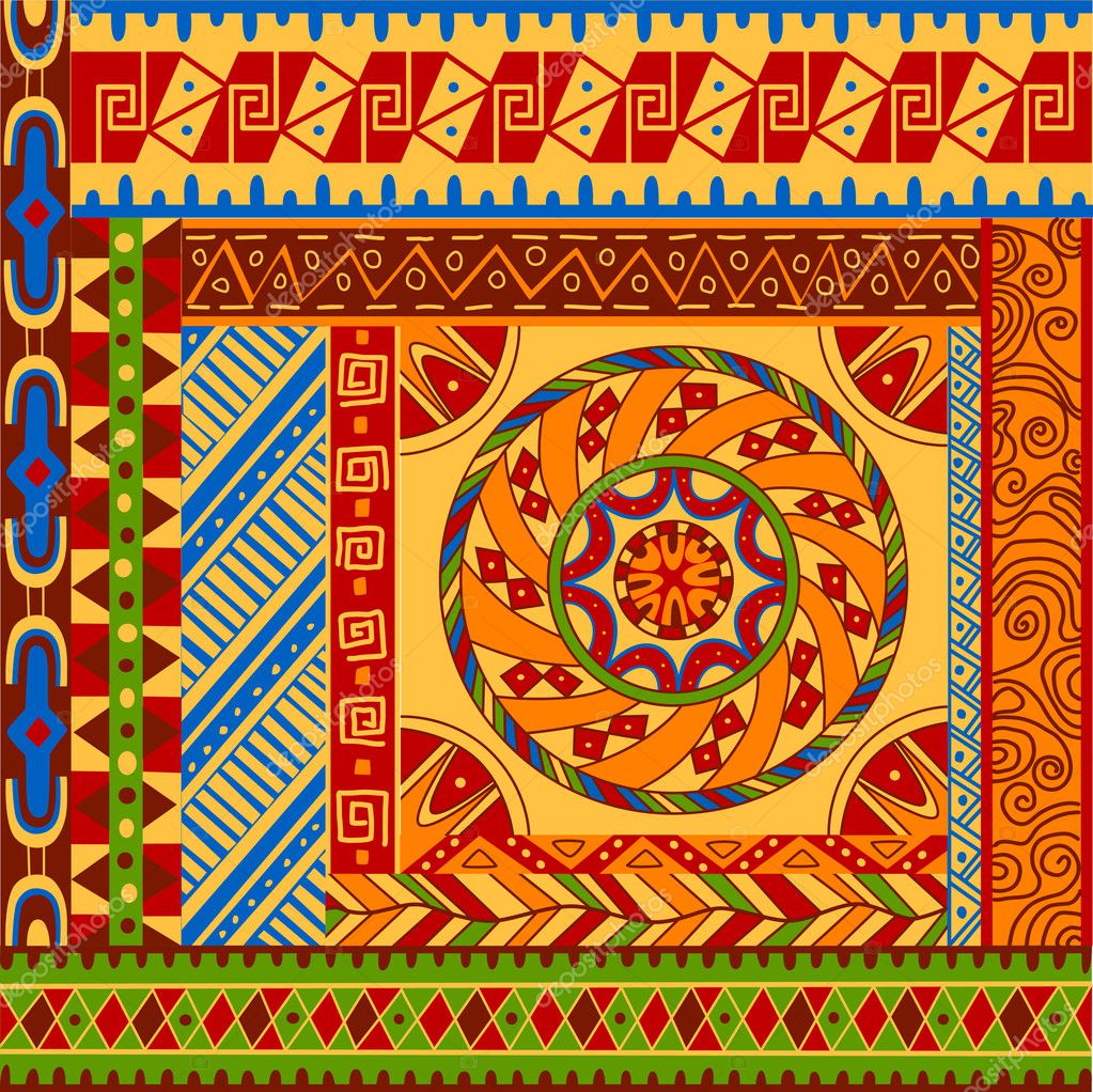Ethnic patterns Stock Vector by ©Nihongo 6387171