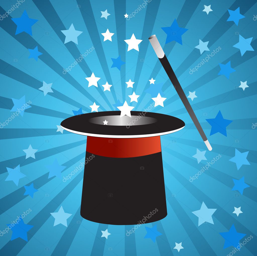 Magic hat Stock Illustration by ©nezezon #6423858
