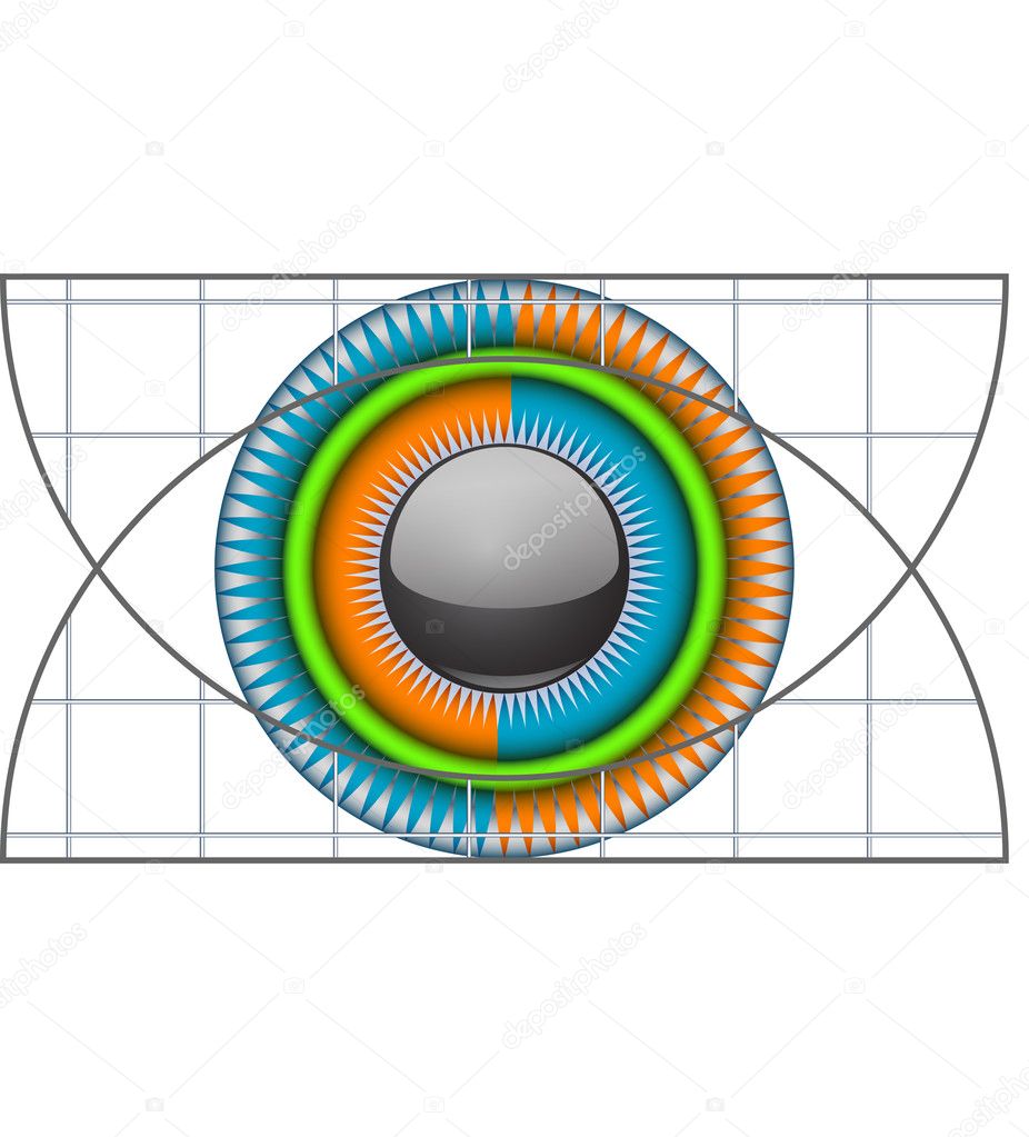 Technical eye — Stock Vector © zodiaribi #6138891 Technical eye — Stock Vector © zodiaribi #6138891