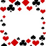 Playing Cards poker border royal flush Stock Photo by ©Irisangel 2159200