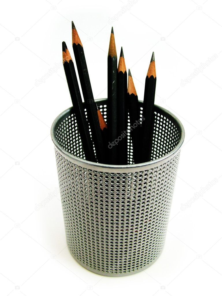 Pencil pot — Stock Photo © hypermania #6029669
