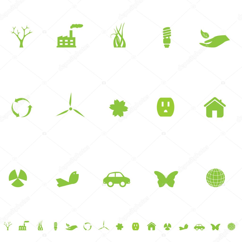 General Eco Symbols — Stock Vector © soleilc #5984369