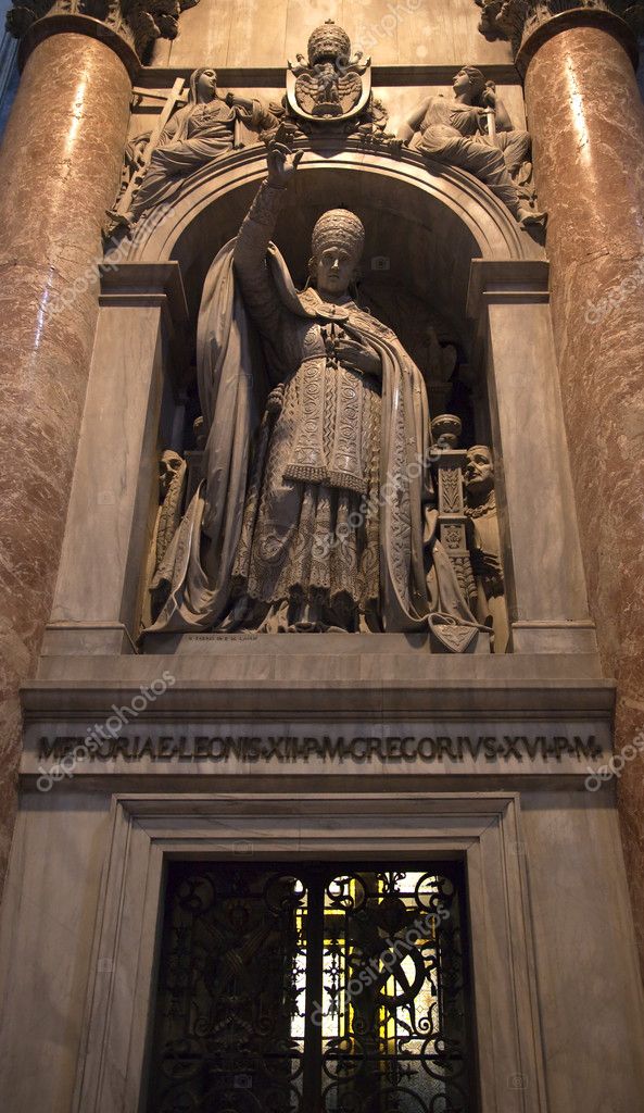 Pope Gregory Sculpture Vatican Rome Italy Stock Photo by ©billperry 6078218