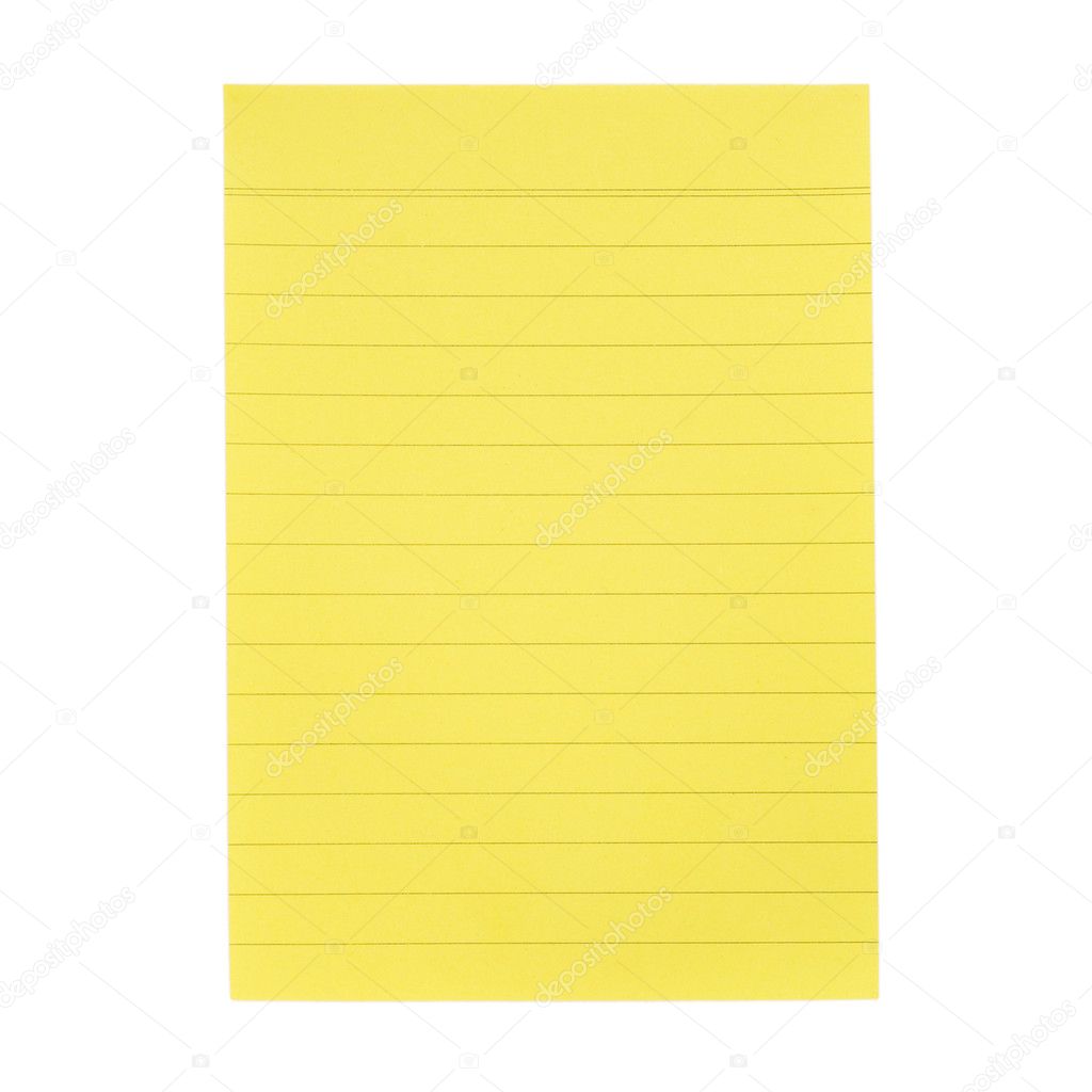 Yellow Paper for Notes Stock Photo by ©human_306 6244599