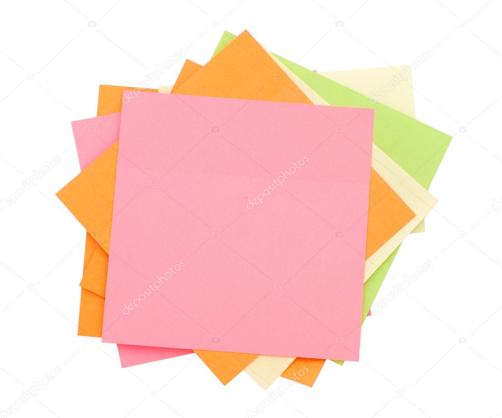 Pile of post-it notes Stock Photo by ©human_306 6244789