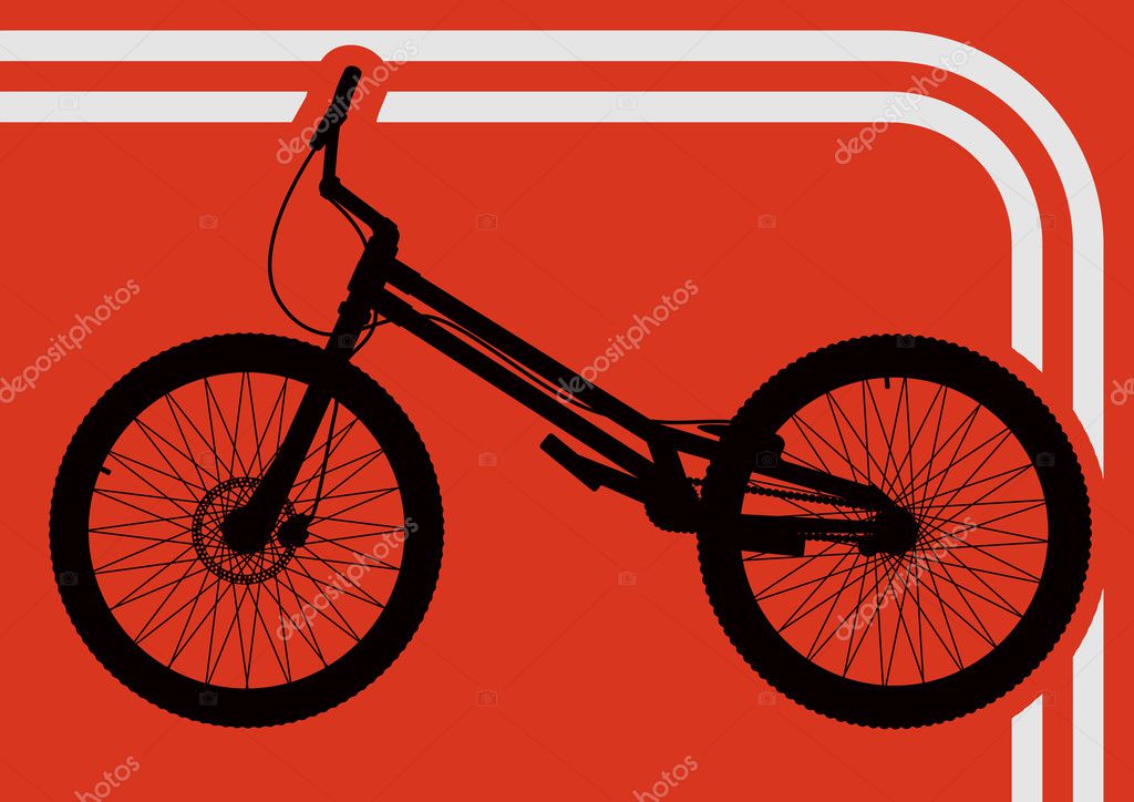 Professional trial mountain bike vector background Stock Vector Image ...