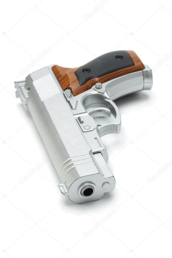 Silver toy gun Stock Photo by ©design56 6139120