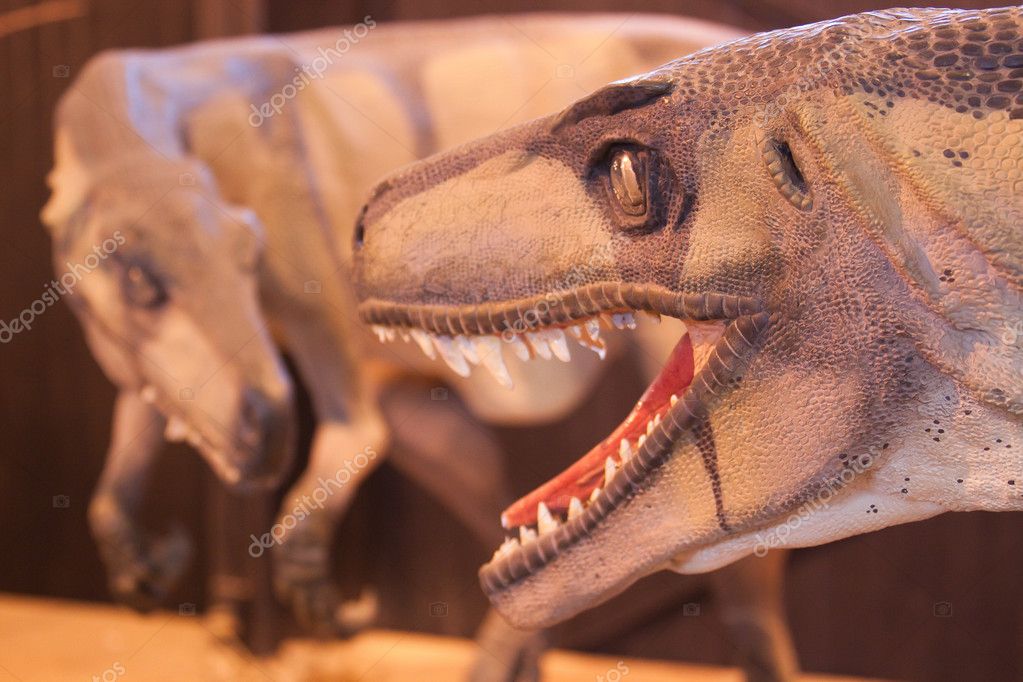 Huge dinosaurs mouth with razor sharp teeth Stock Photo by ...