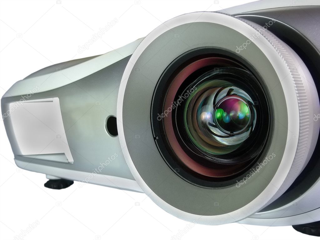 Projector isolated on white background closeup Stock Photo by ©Eillen ...