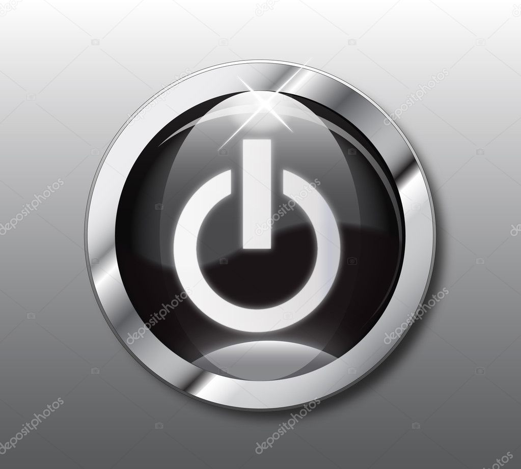 Black power button vector — Stock Vector © JoeArt #6177808 Black power button vector — Stock Vector © JoeArt #6177808