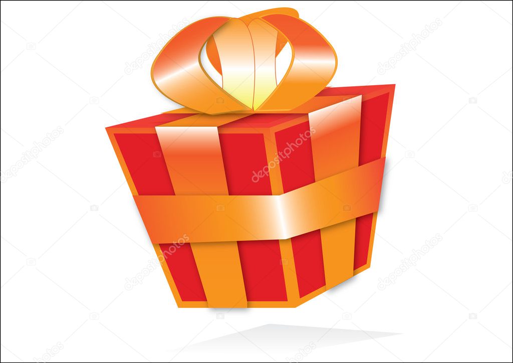 Vector christmas red gift box Stock Vector Image by ©zm1ter #6166997