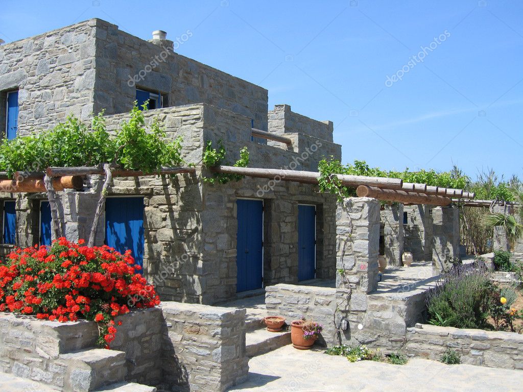 A stone house in Greece — Stock Photo © Daliadalia #6642850